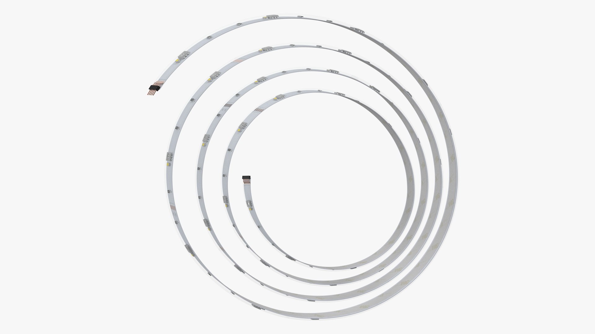 3D led strip light spiral - TurboSquid 1434521