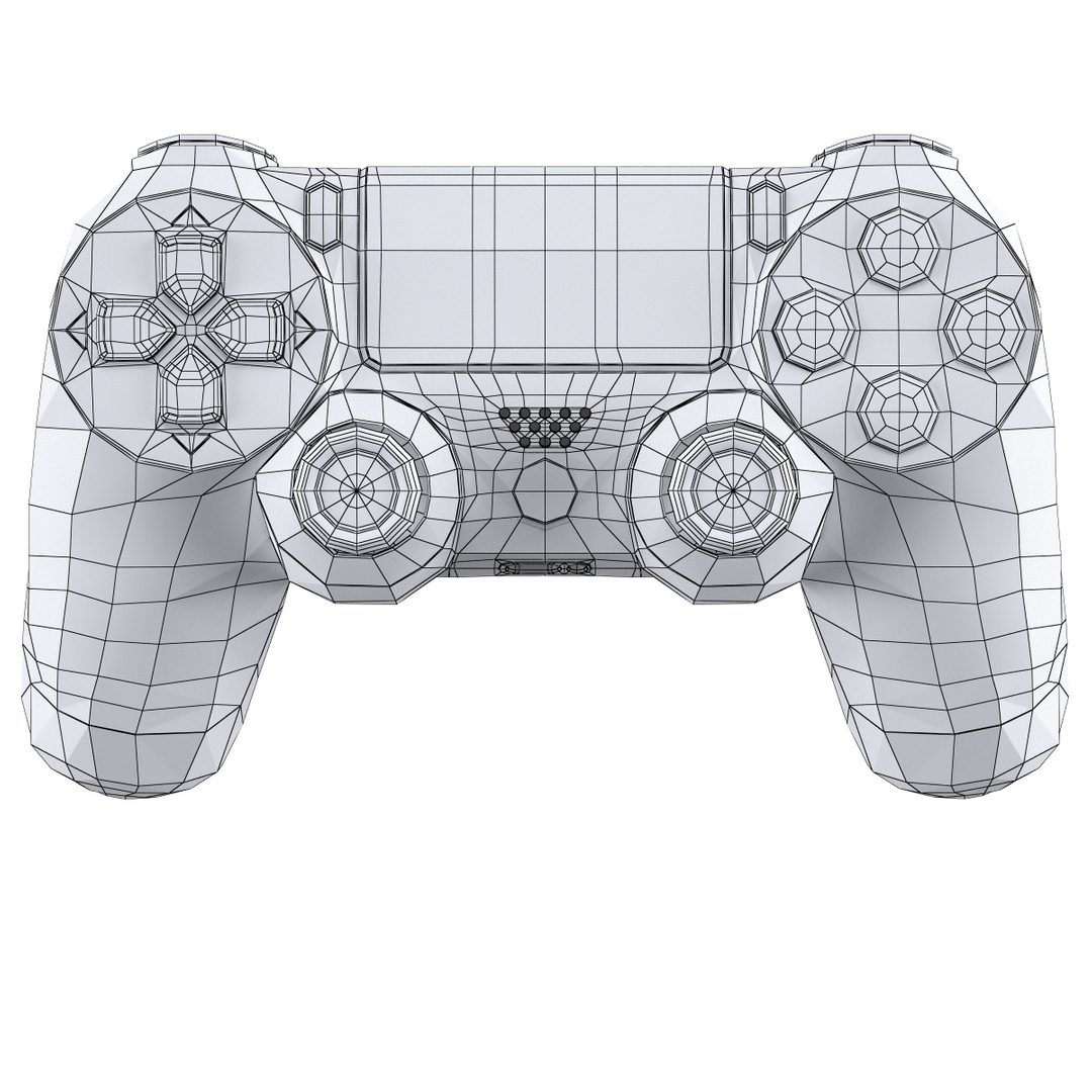 3d Sony Playstation 4 Controller Model