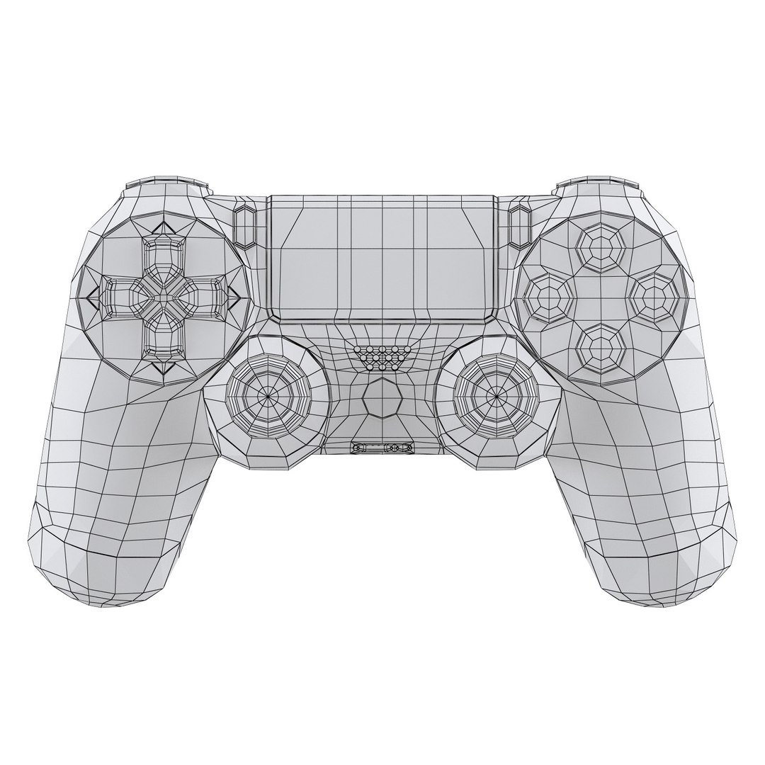 3d Sony Playstation 4 Controller Model