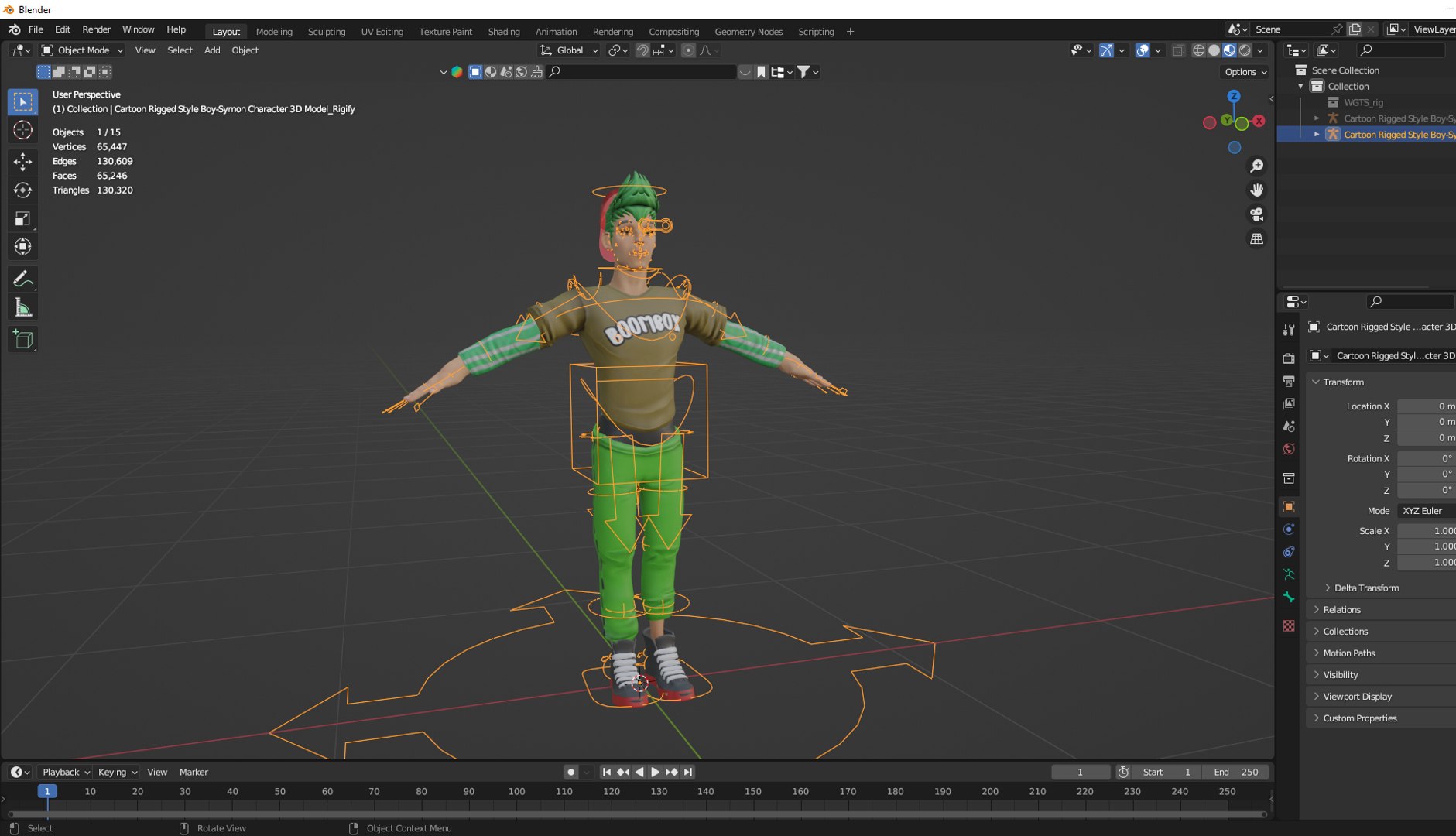 Cartoon Rigged Style Boy-Symon Character 3D Model 3D Model - TurboSquid ...