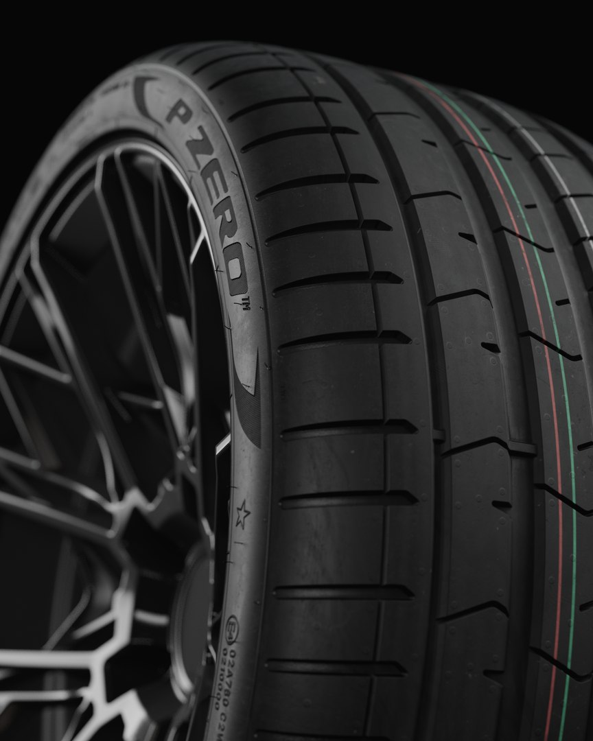 Pirelli PZERO PZ4 Standard Profile Real World Details 3D Model ...