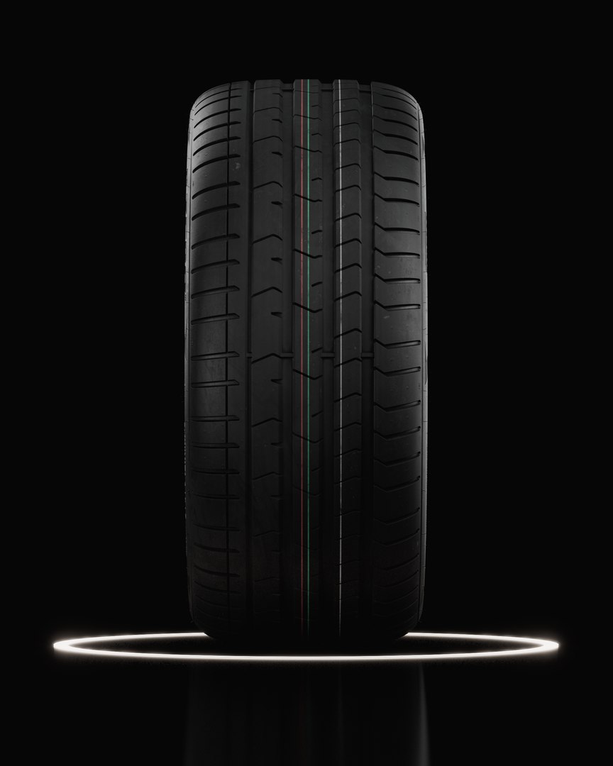Pirelli PZERO PZ4 Standard Profile Real World Details 3D Model ...
