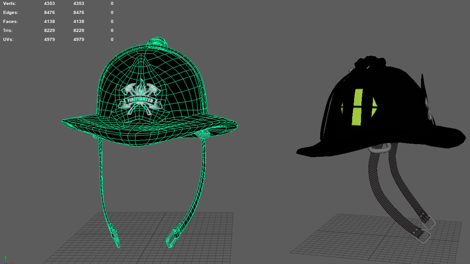 3D Firefighter Hat - TurboSquid 2391035