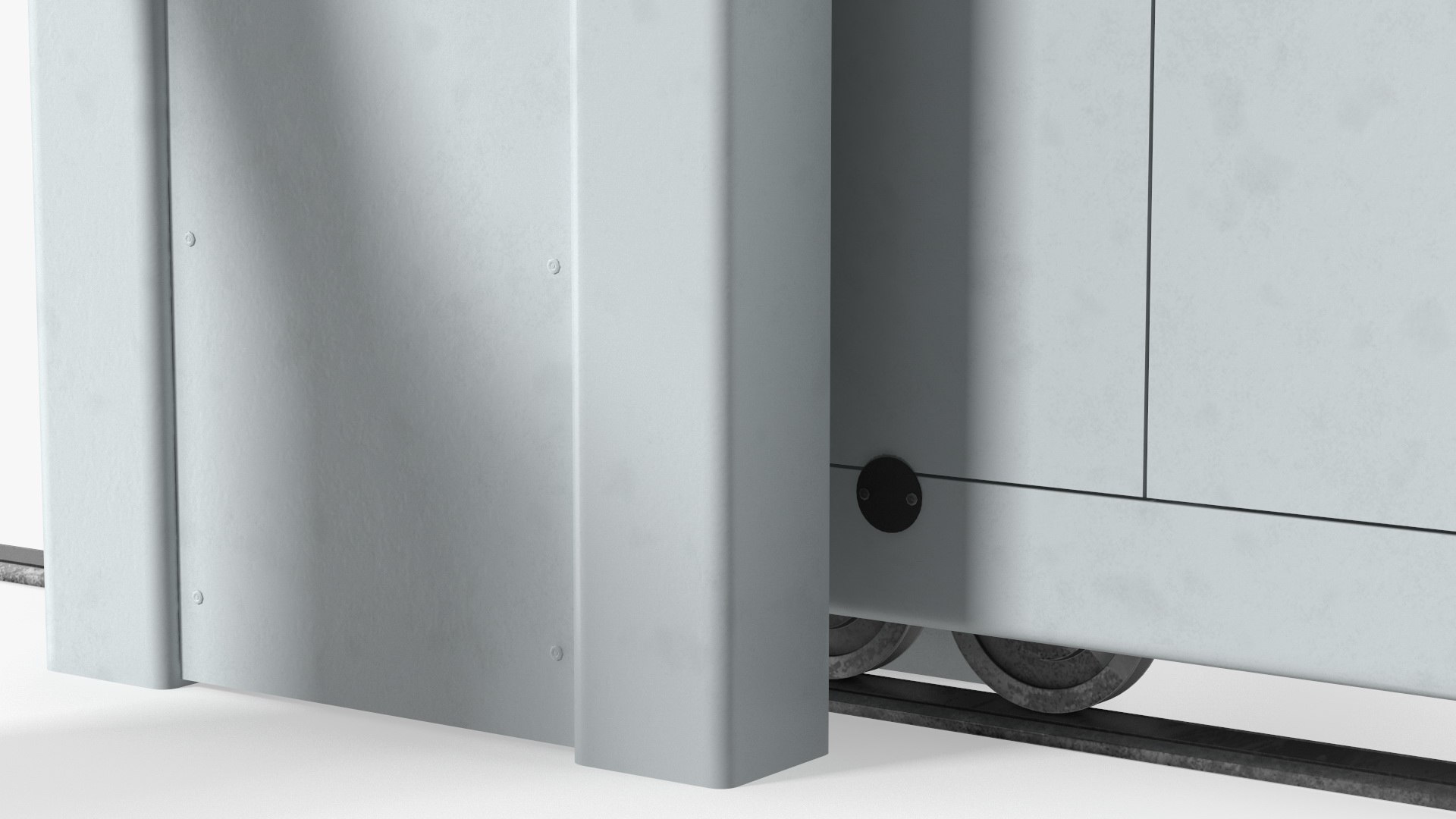 High Security Sliding Armoured Vehicle Gate 3D - TurboSquid 1841401