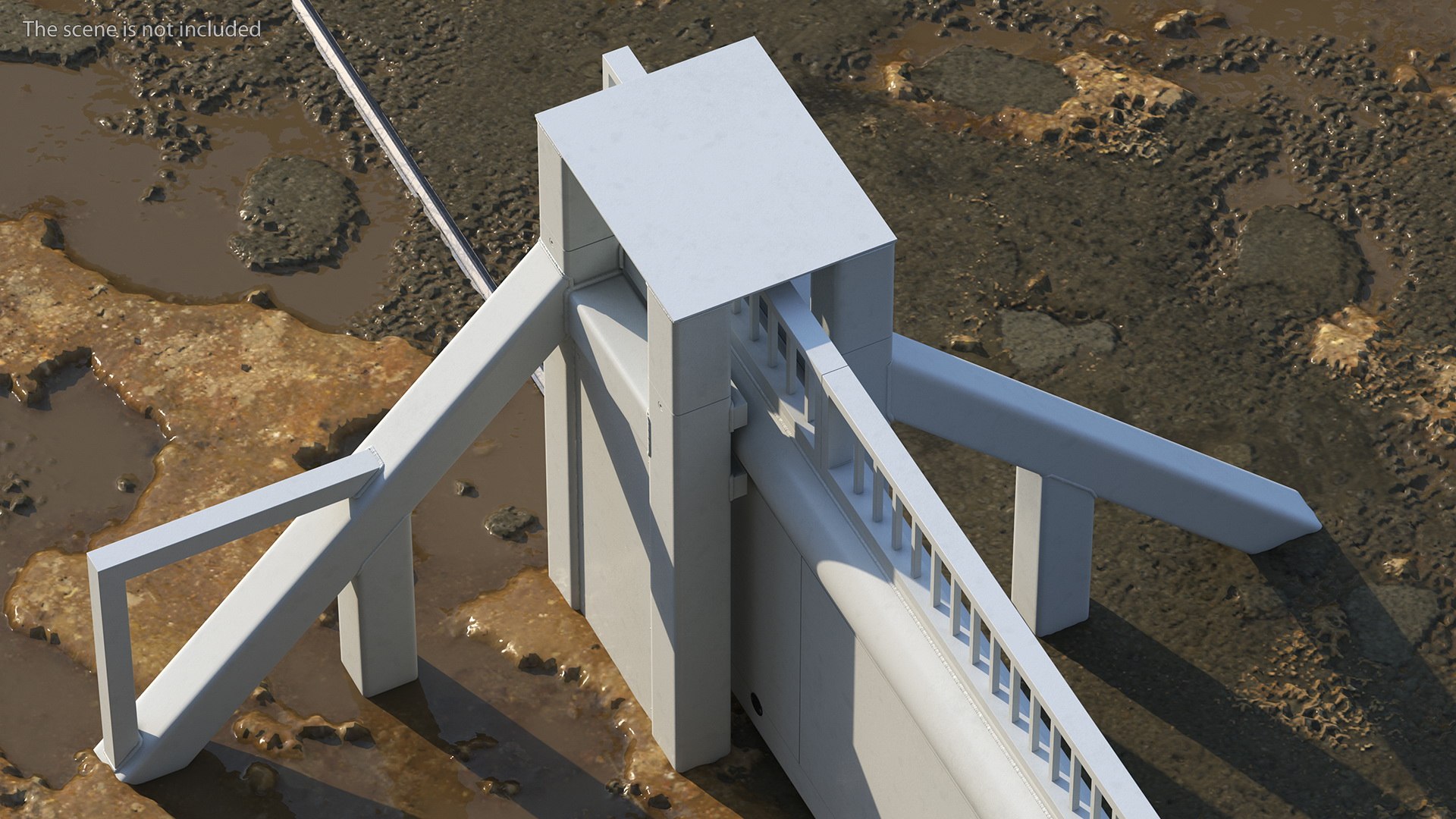 High Security Sliding Armoured Vehicle Gate 3D - TurboSquid 1841401