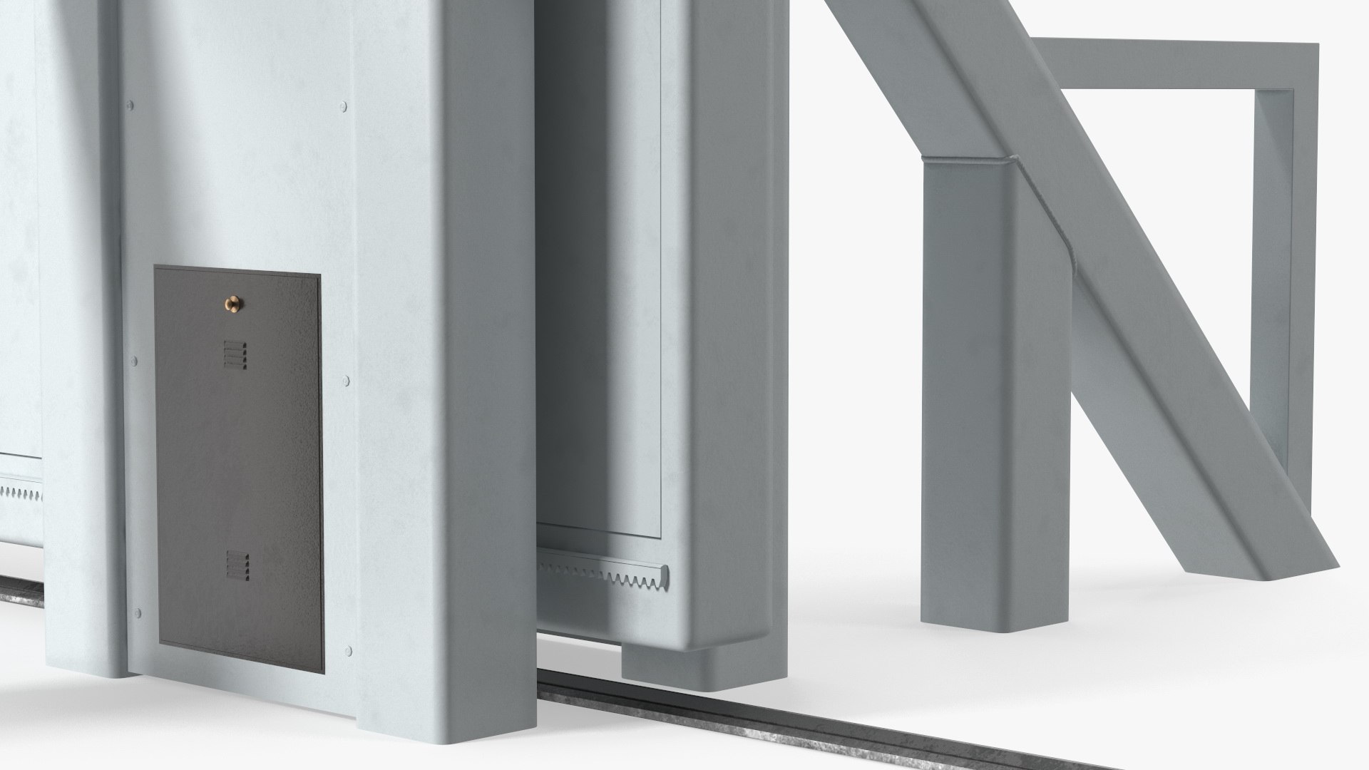 High Security Sliding Armoured Vehicle Gate 3D - TurboSquid 1841401