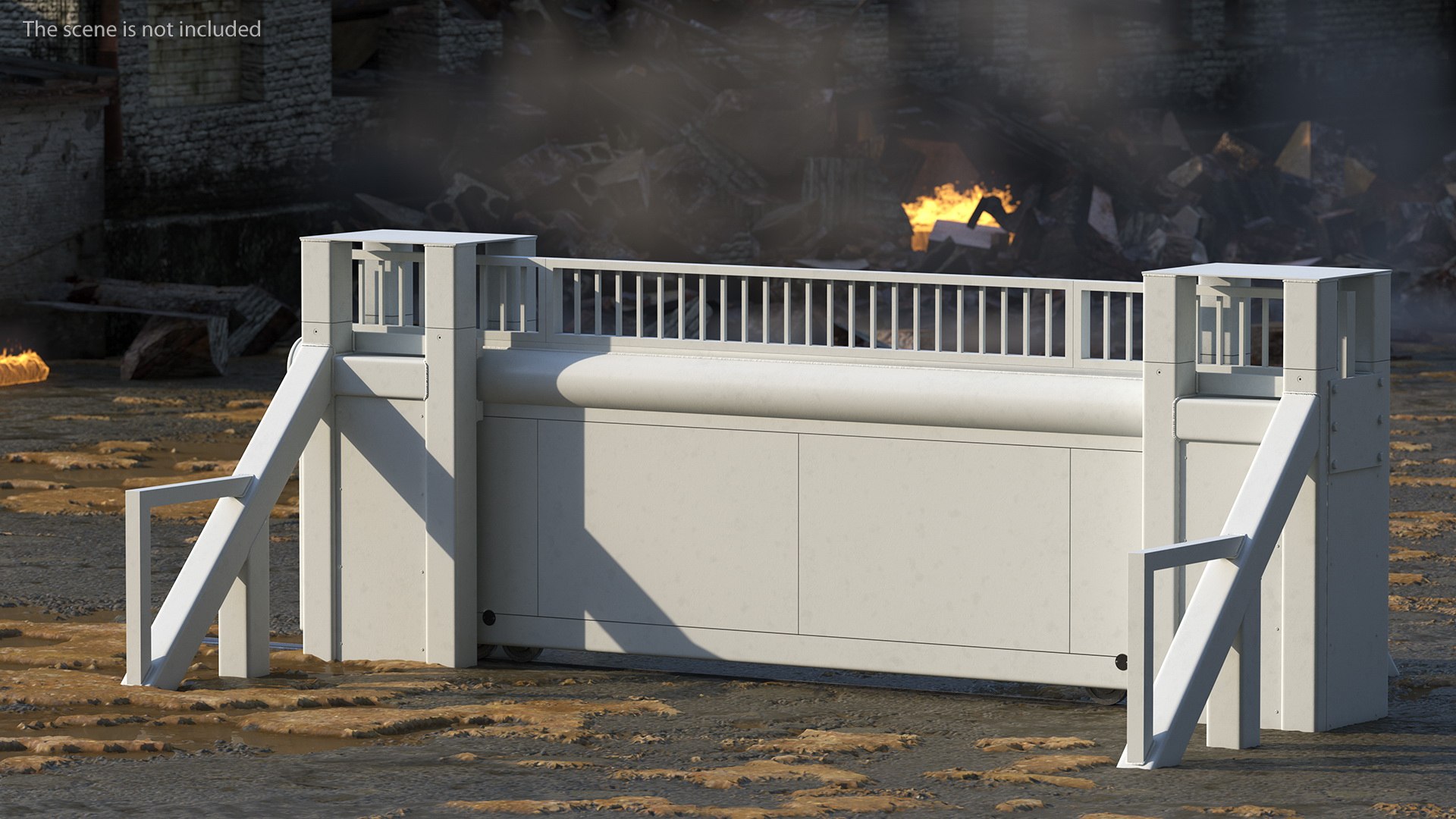 High Security Sliding Armoured Vehicle Gate 3D - TurboSquid 1841401