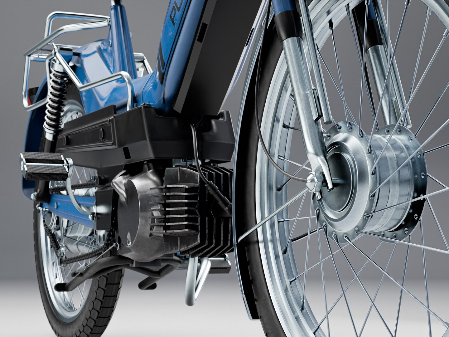 3D Puch Maxi Classic Moped Model - TurboSquid 2378690