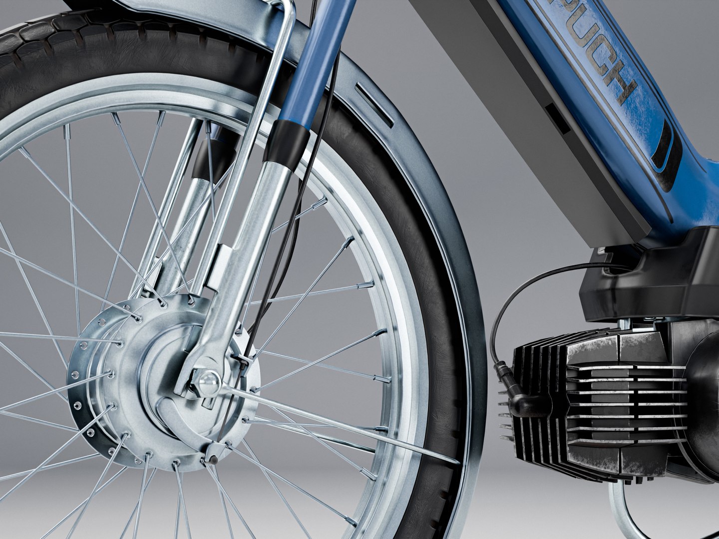 3D Puch Maxi Classic Moped Model - TurboSquid 2378690