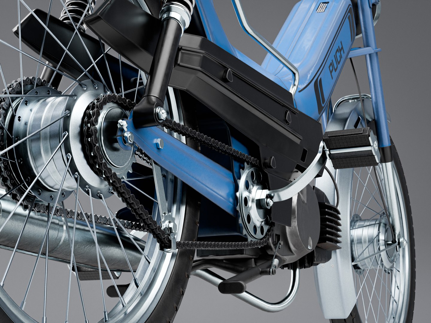 3D Puch Maxi Classic Moped Model - TurboSquid 2378690