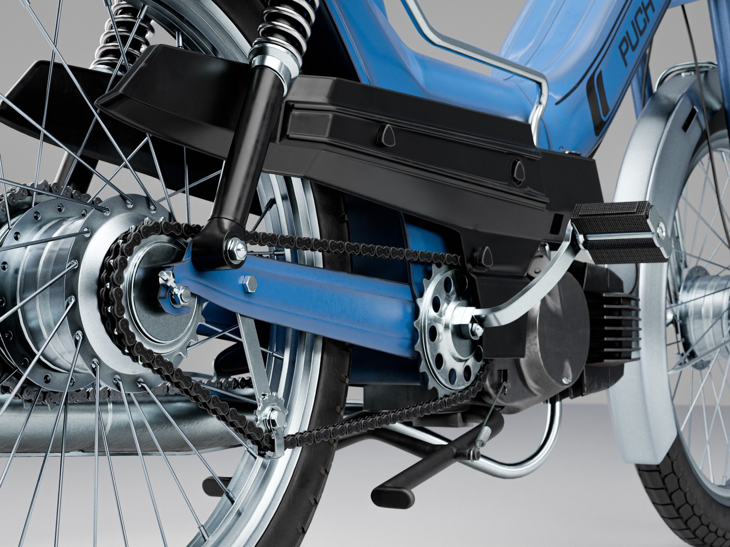 3D Puch Maxi Classic Moped Model - TurboSquid 2378690