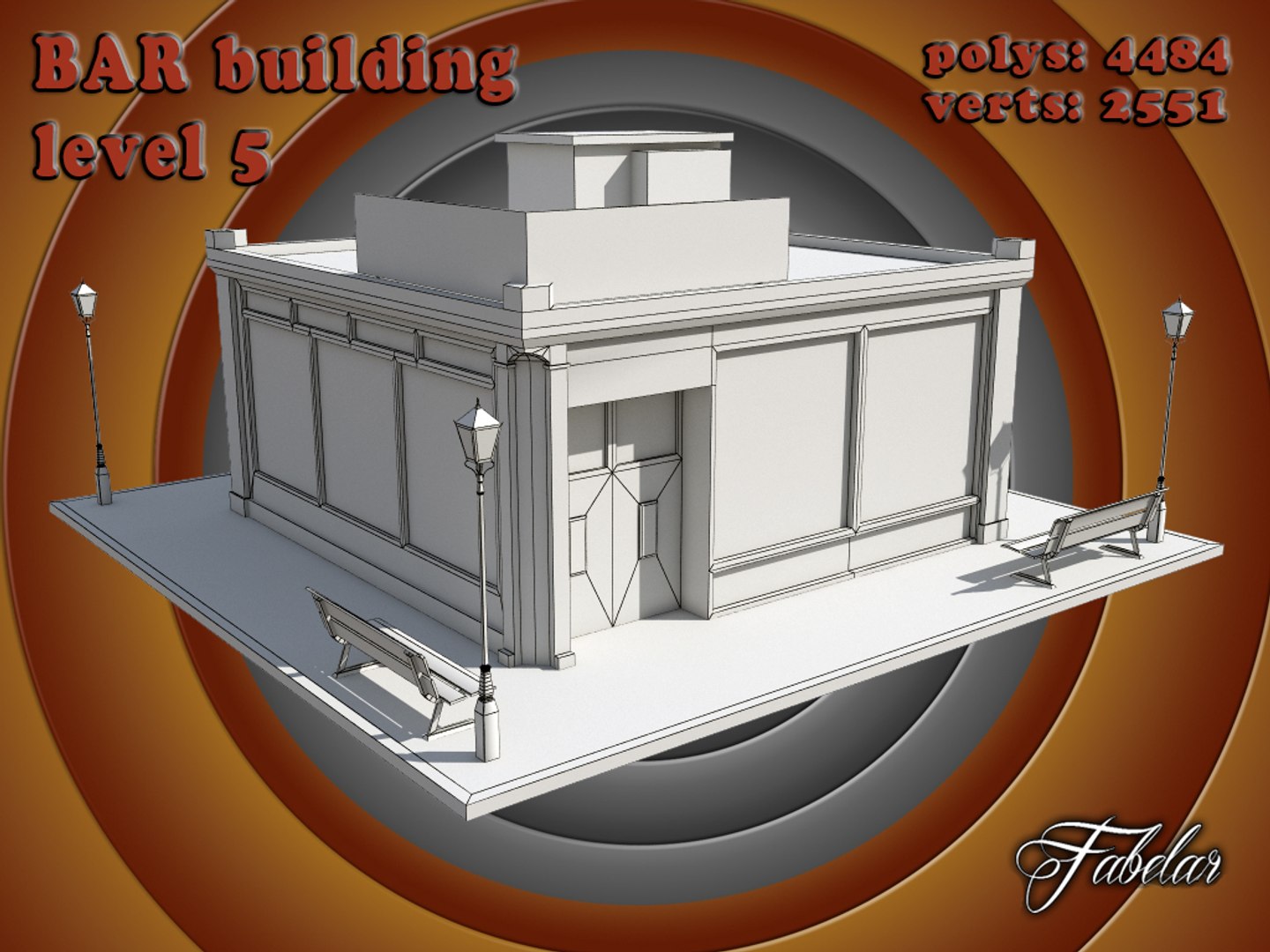 3d model bar level 5
