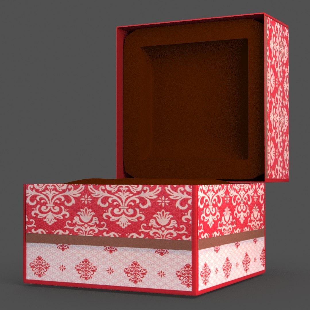 3d Christmas Gift Present Box