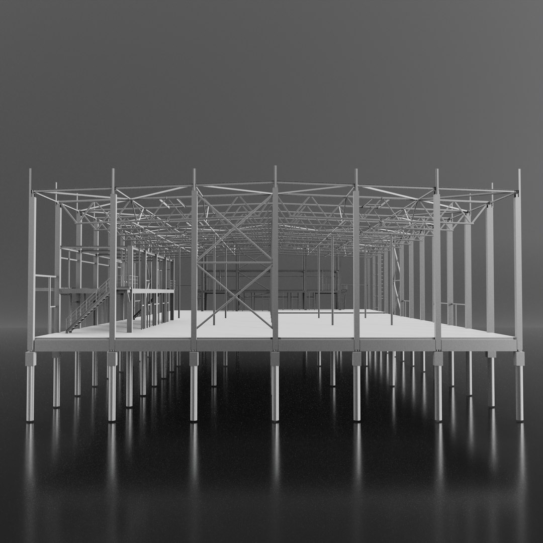 3D Model Industrial Metal - TurboSquid 2235916