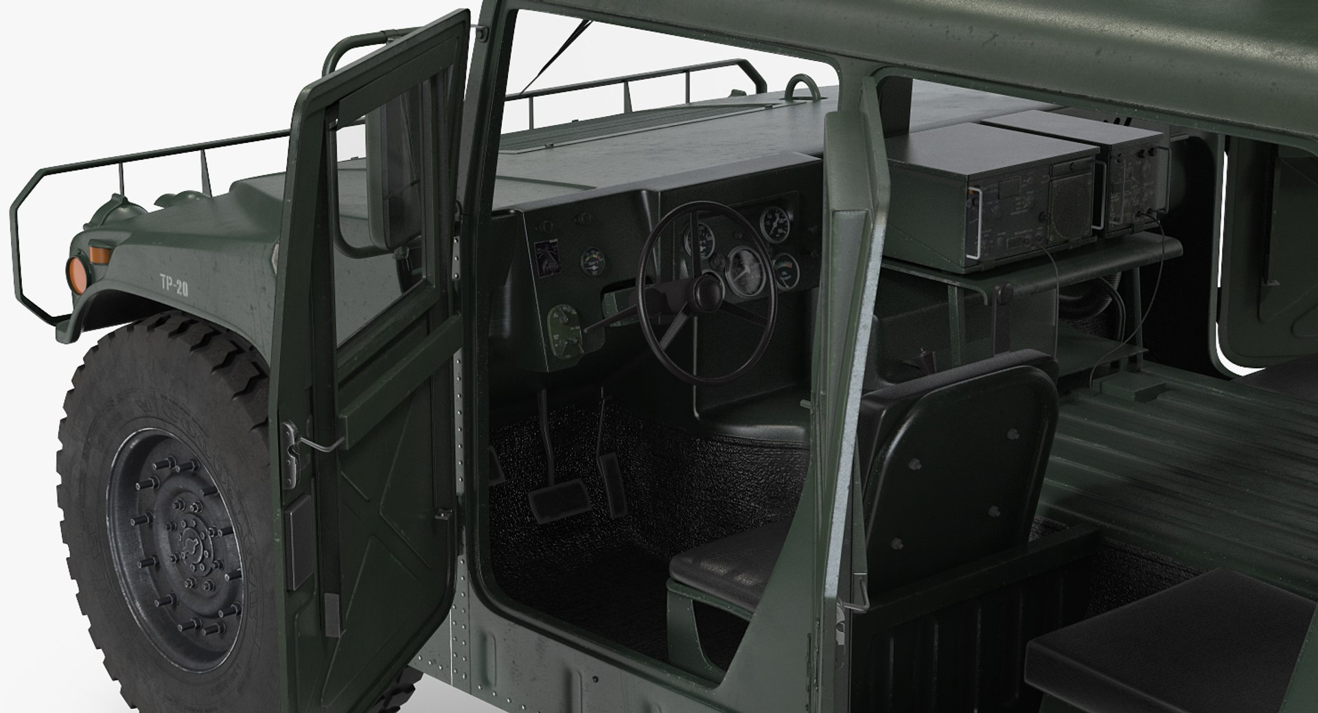 hmmwv tow missile carrier 3d c4d