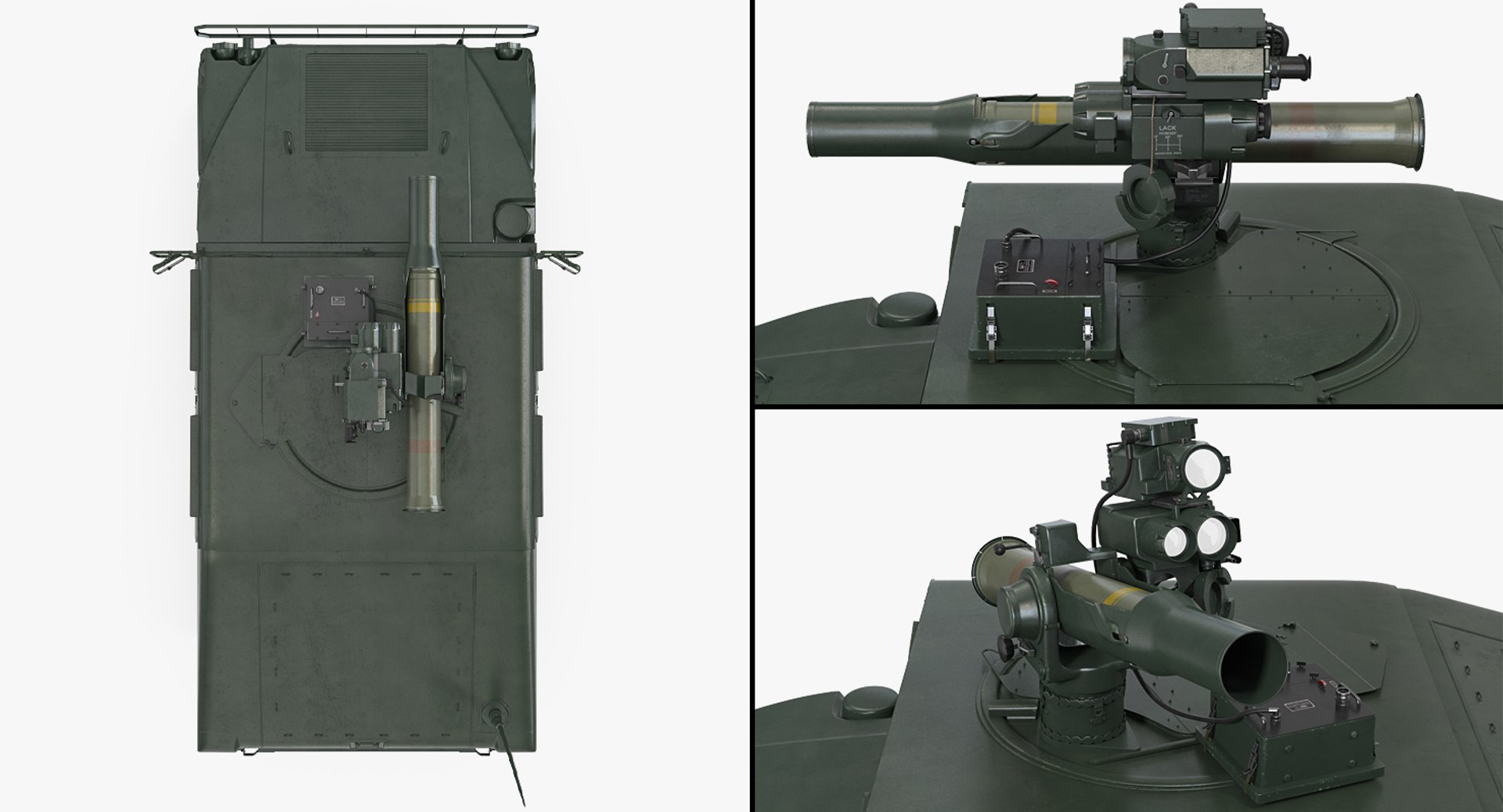 hmmwv tow missile carrier 3d c4d