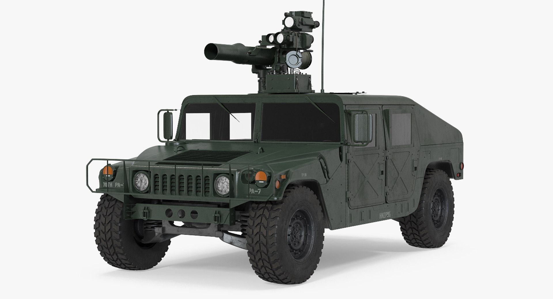 hmmwv tow missile carrier 3d c4d