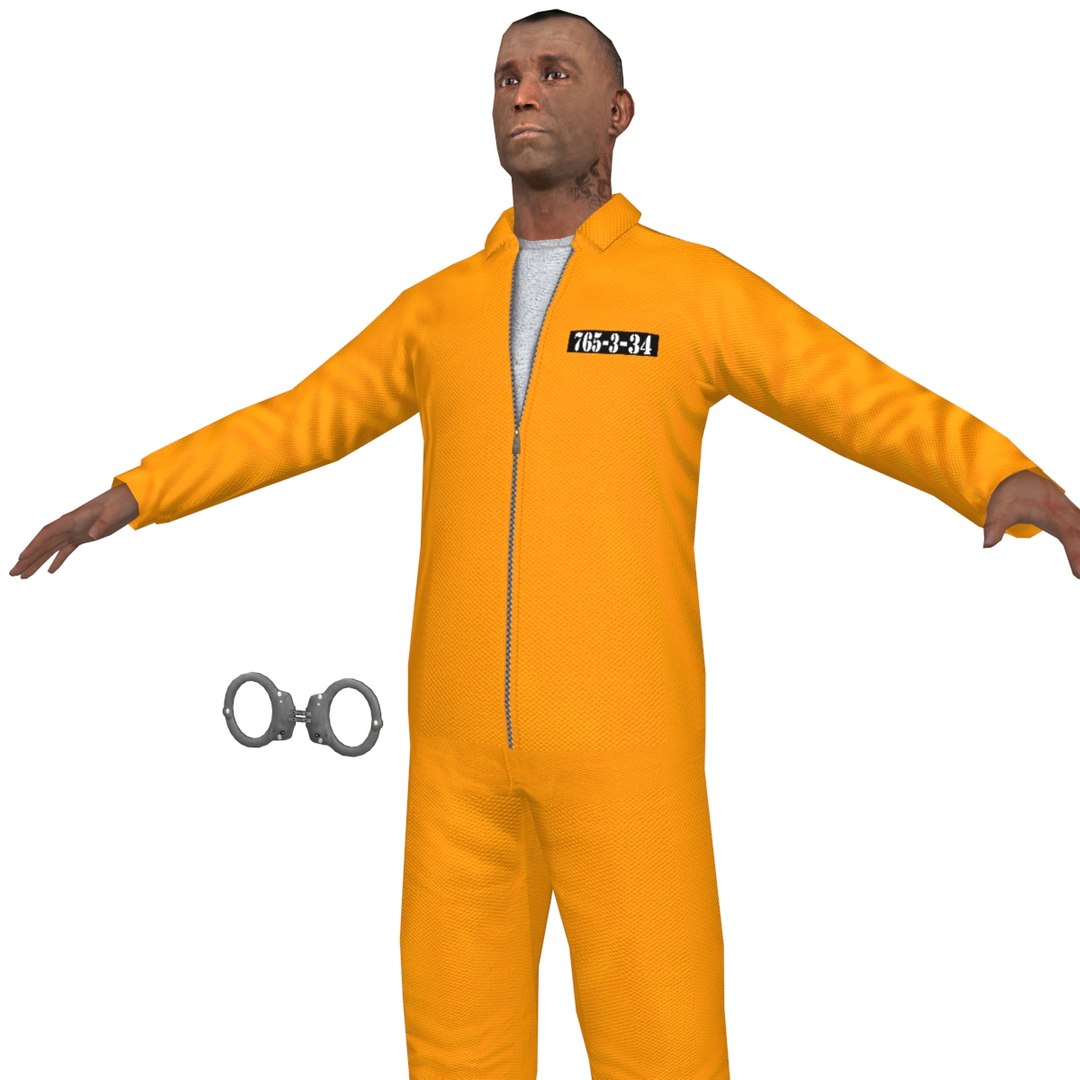 3d Prisoner Rigged Model