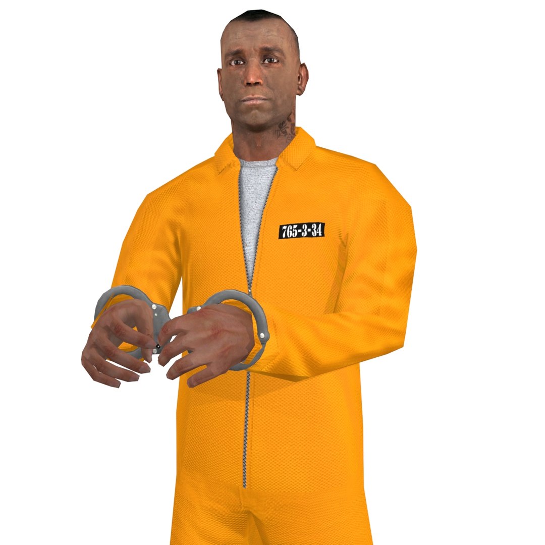 3d Prisoner Rigged Model