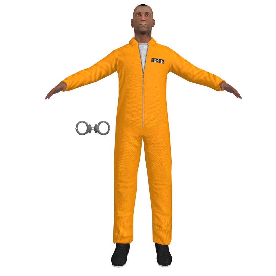3d Prisoner Rigged Model