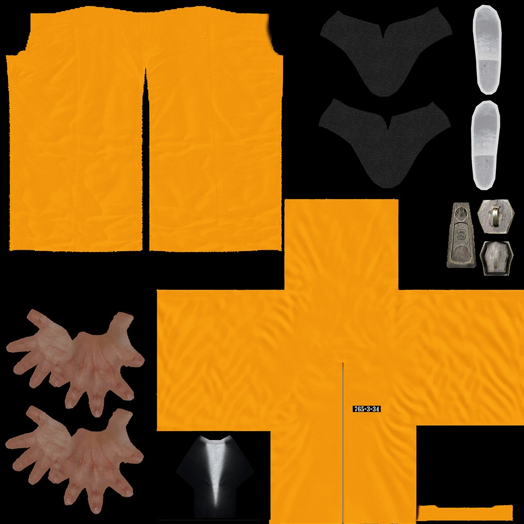 3d Prisoner Rigged Model