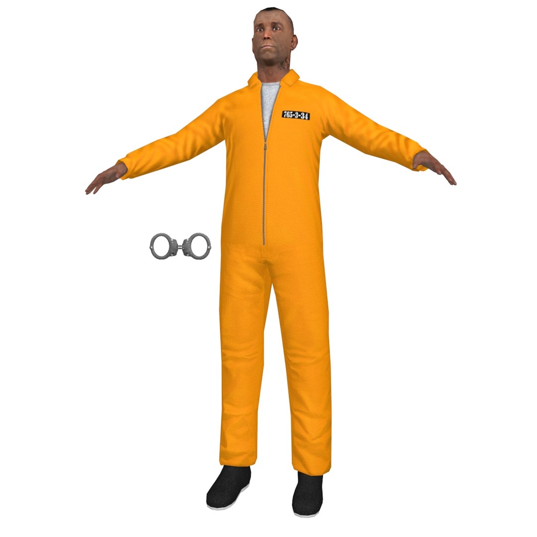 3d Prisoner Rigged Model