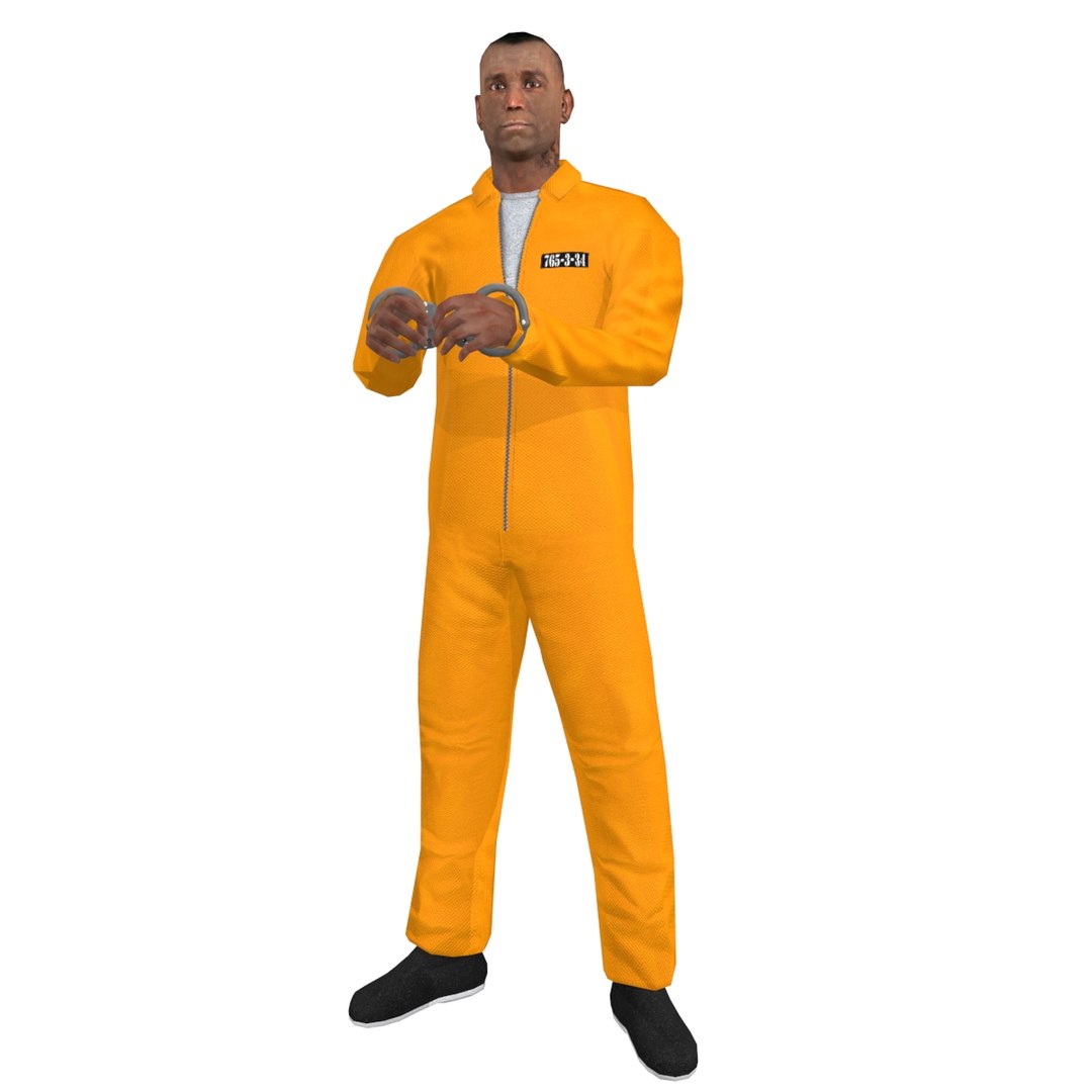 3d Prisoner Rigged Model