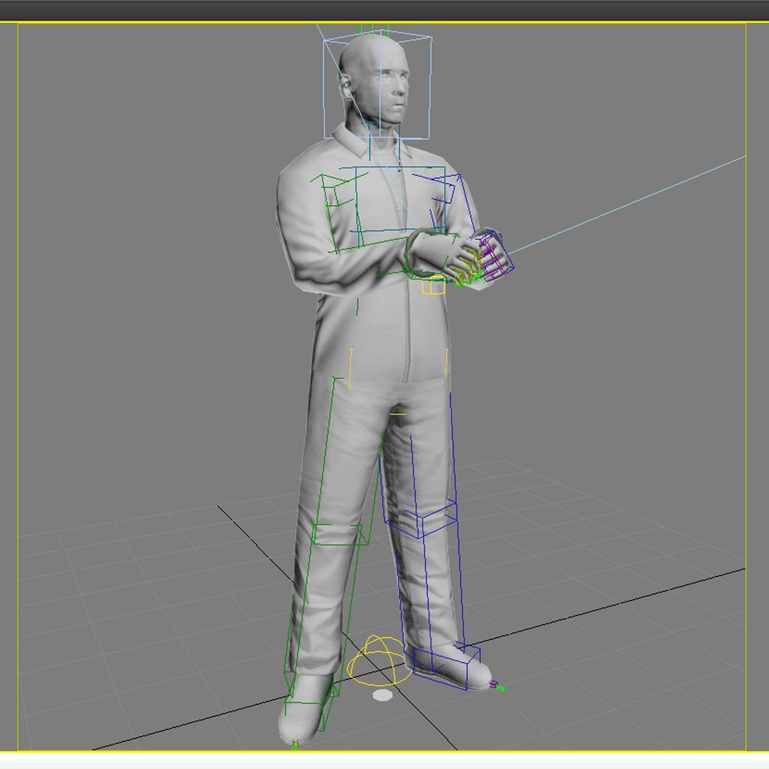 3d Prisoner Rigged Model