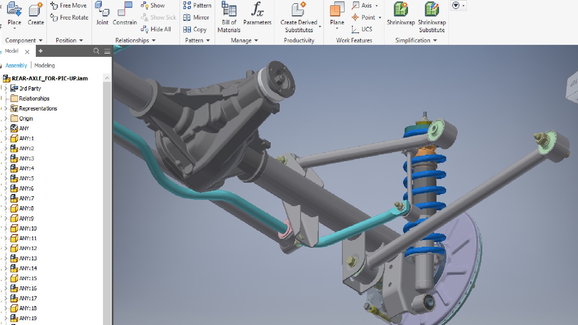 3D Rear-axlefor-pic-up-car-3d-model - TurboSquid 1800720