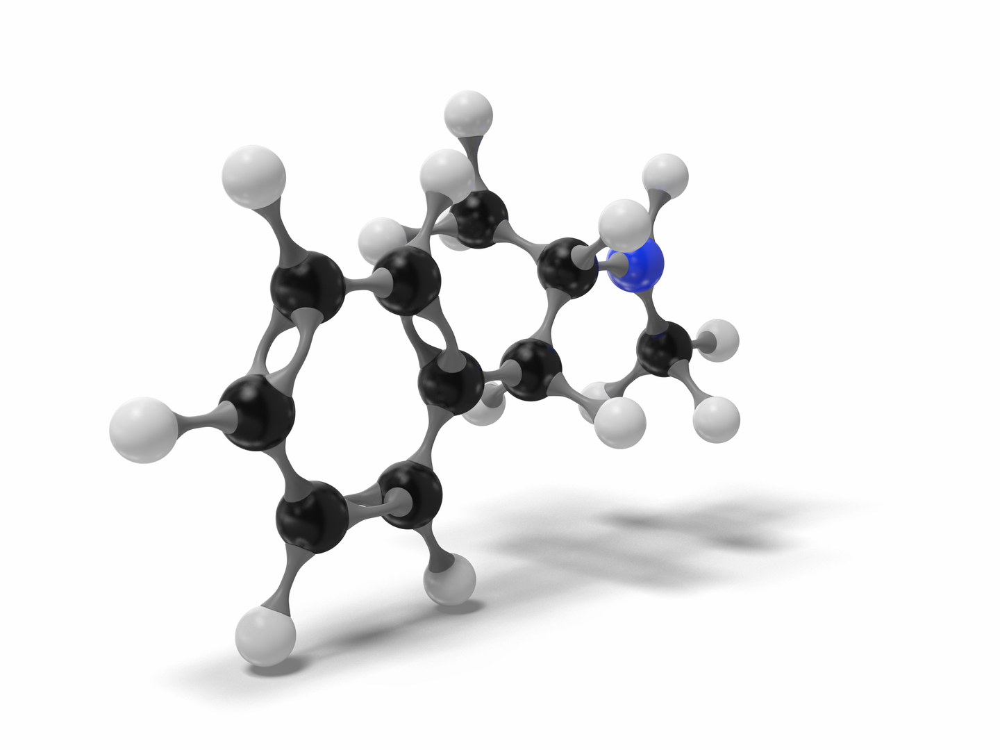 3D methamphetamine molecule c10h15n modeled model - TurboSquid 1544985