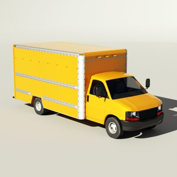 delivery van american 3d max
