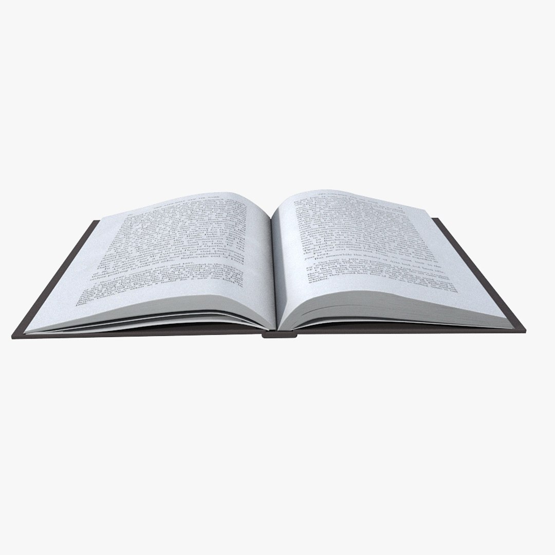 3d book model
