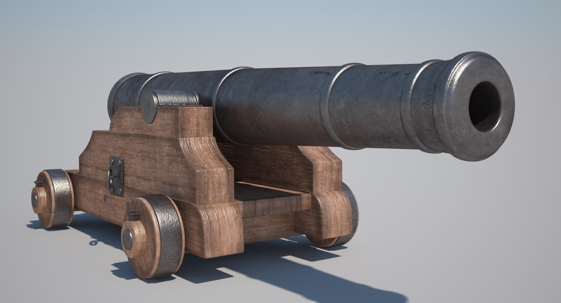 Cannons set 3D model - TurboSquid 1230372