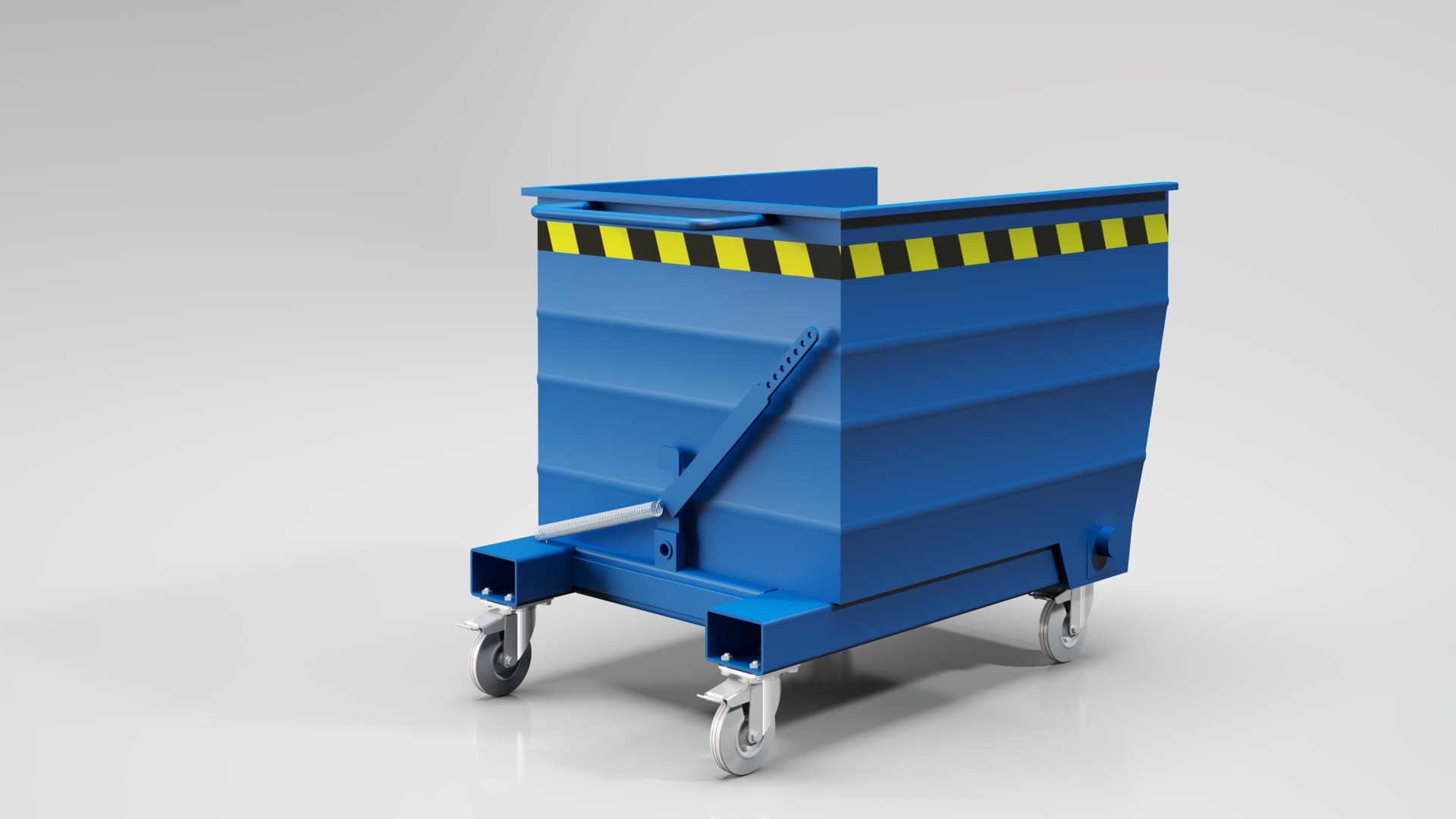 Industrial Tipping Chip Bin With Wheels 3D Model - TurboSquid 2369349