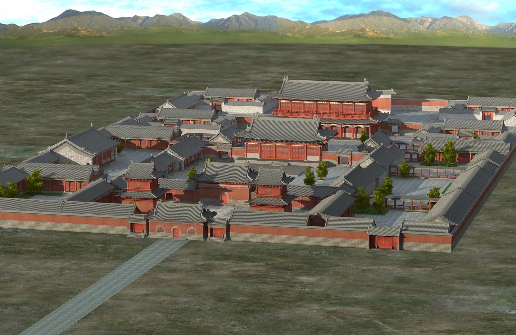 Chinese Ancient Buildings 09 3D Model - TurboSquid 2055263