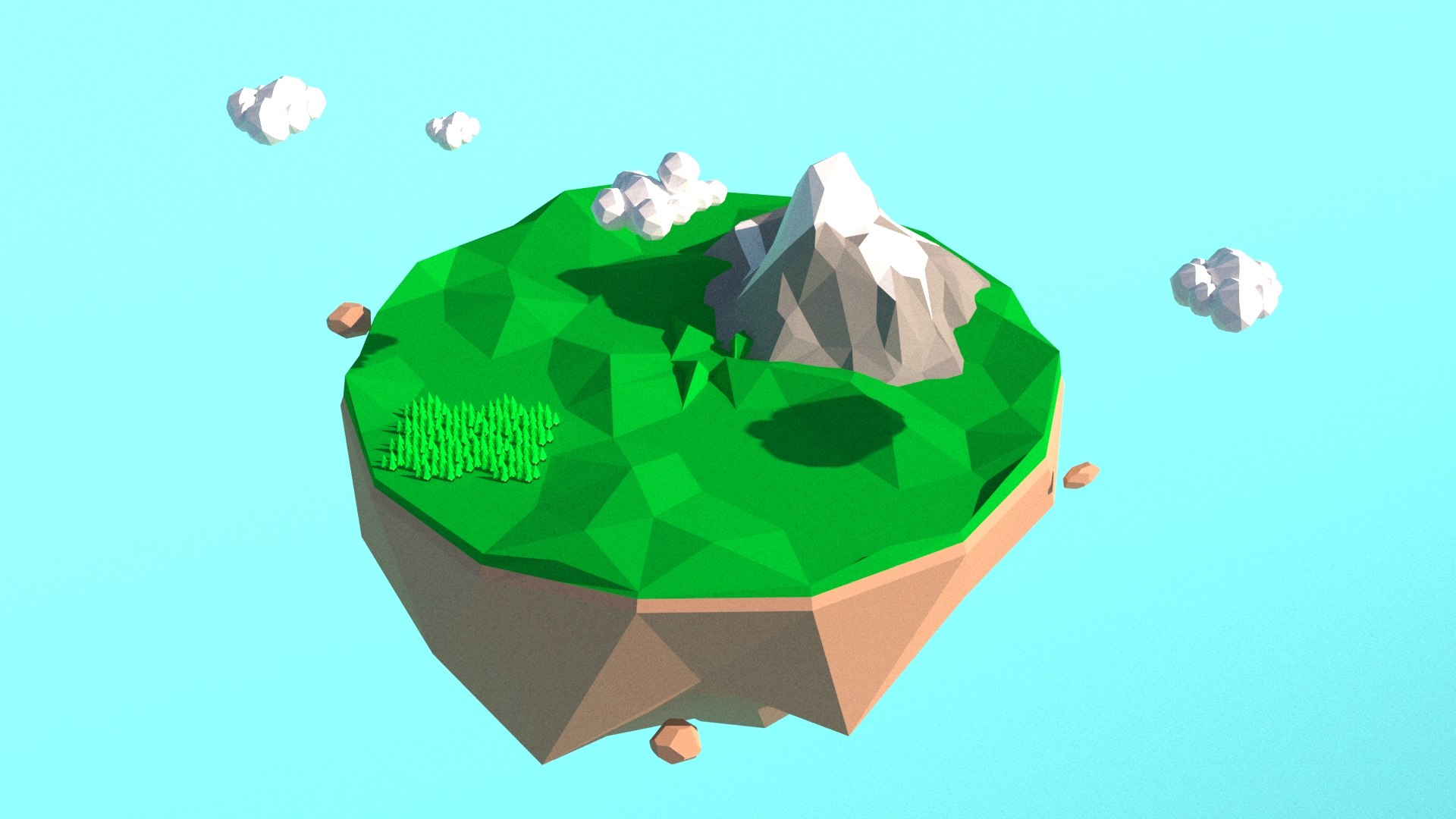 3D Low Poly Island - TurboSquid 1783741