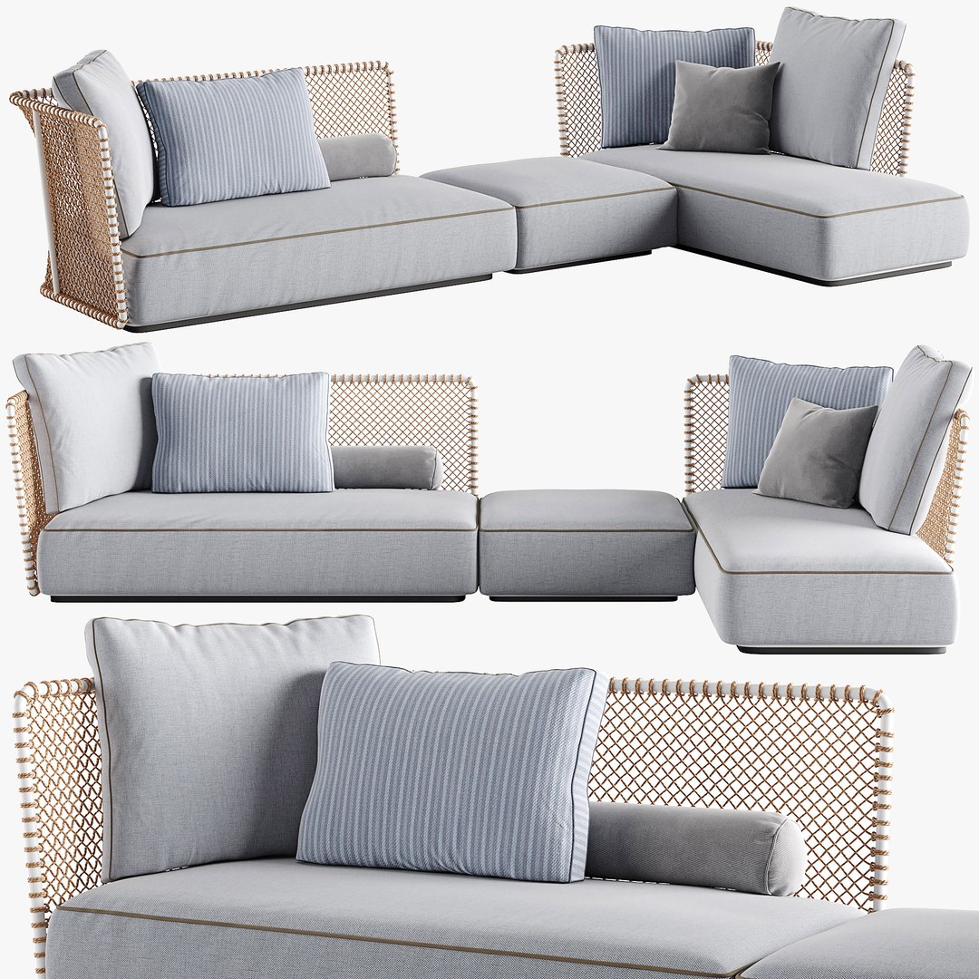 Sofa Oasis By Flexform 3D Model - TurboSquid 2412553