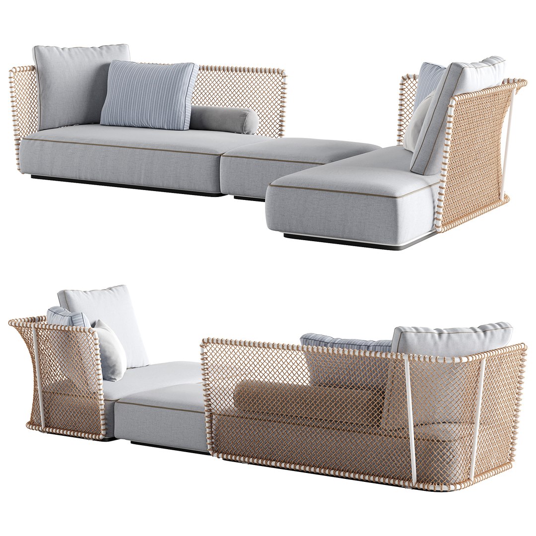 Sofa Oasis By Flexform 3D Model - TurboSquid 2412553