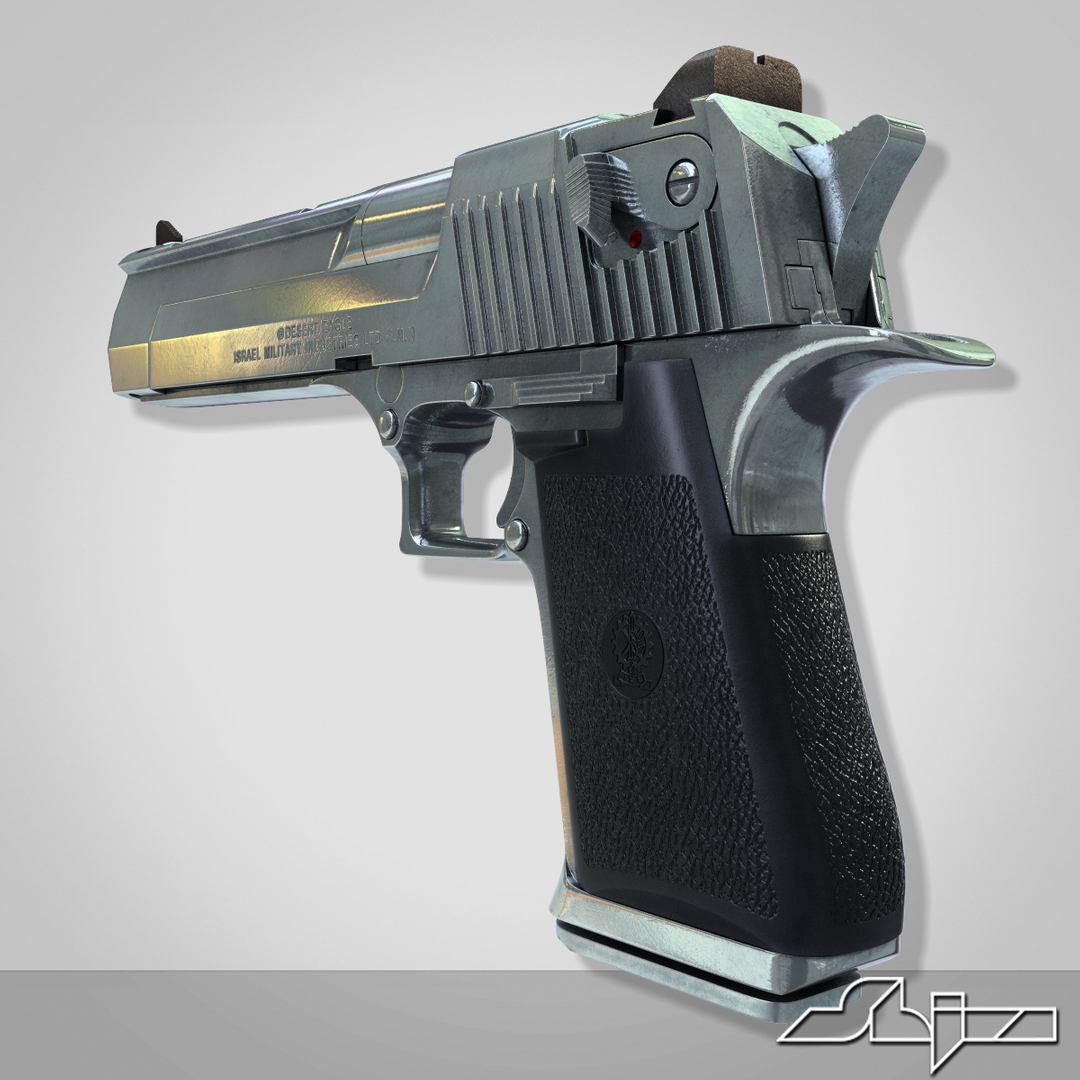desert eagle pistol 3d model