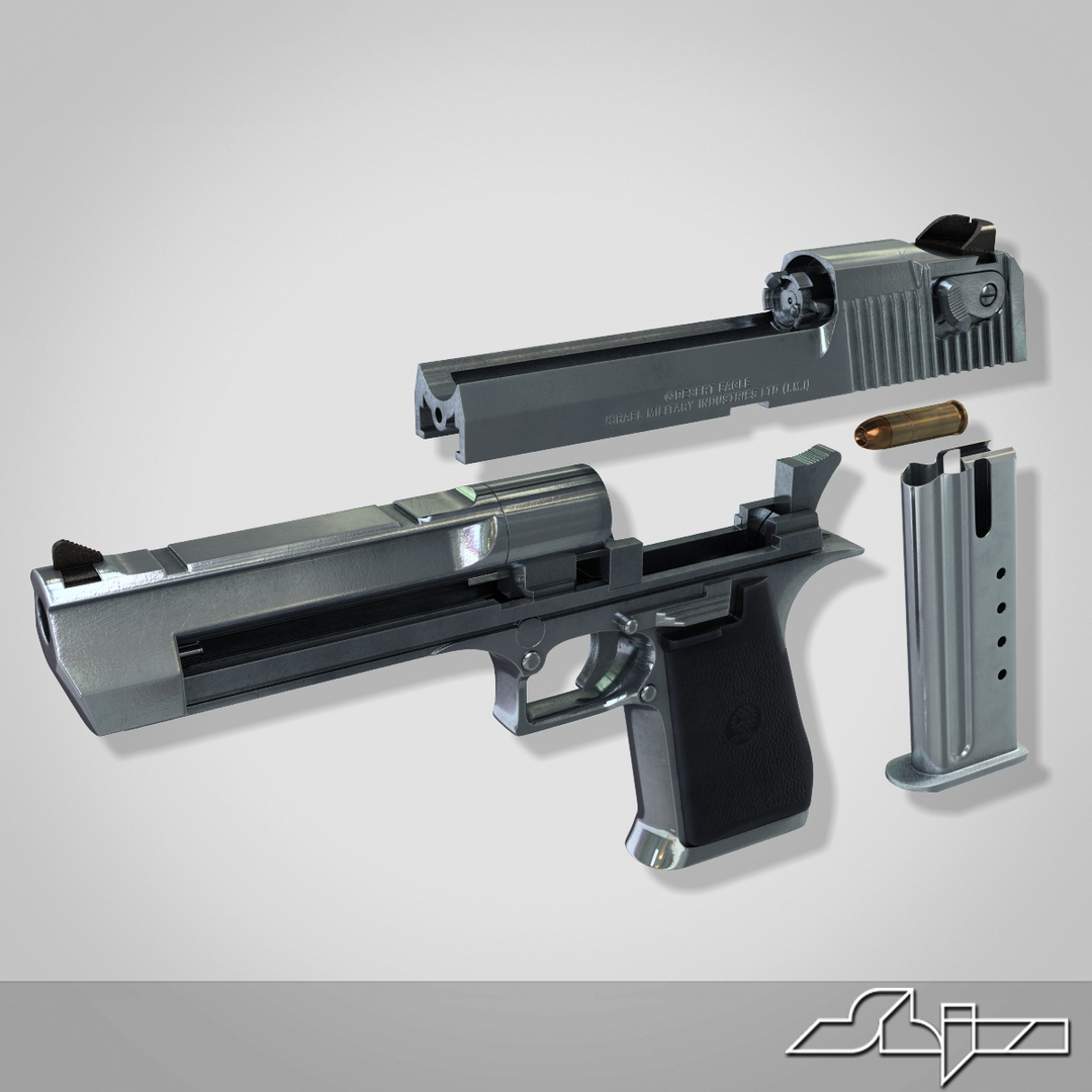 desert eagle pistol 3d model