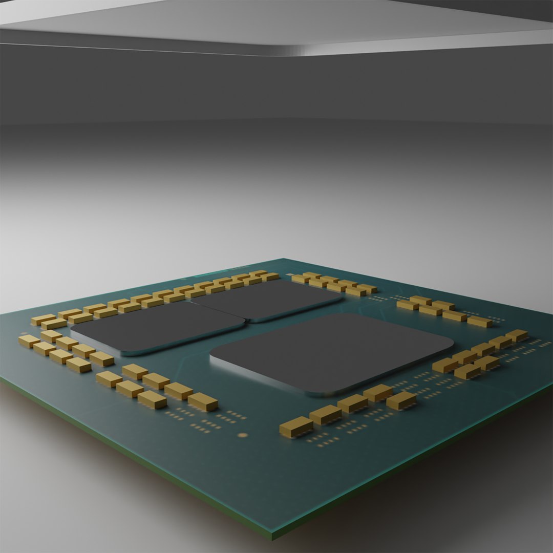 AMD Processor 3D Model - TurboSquid 2205080