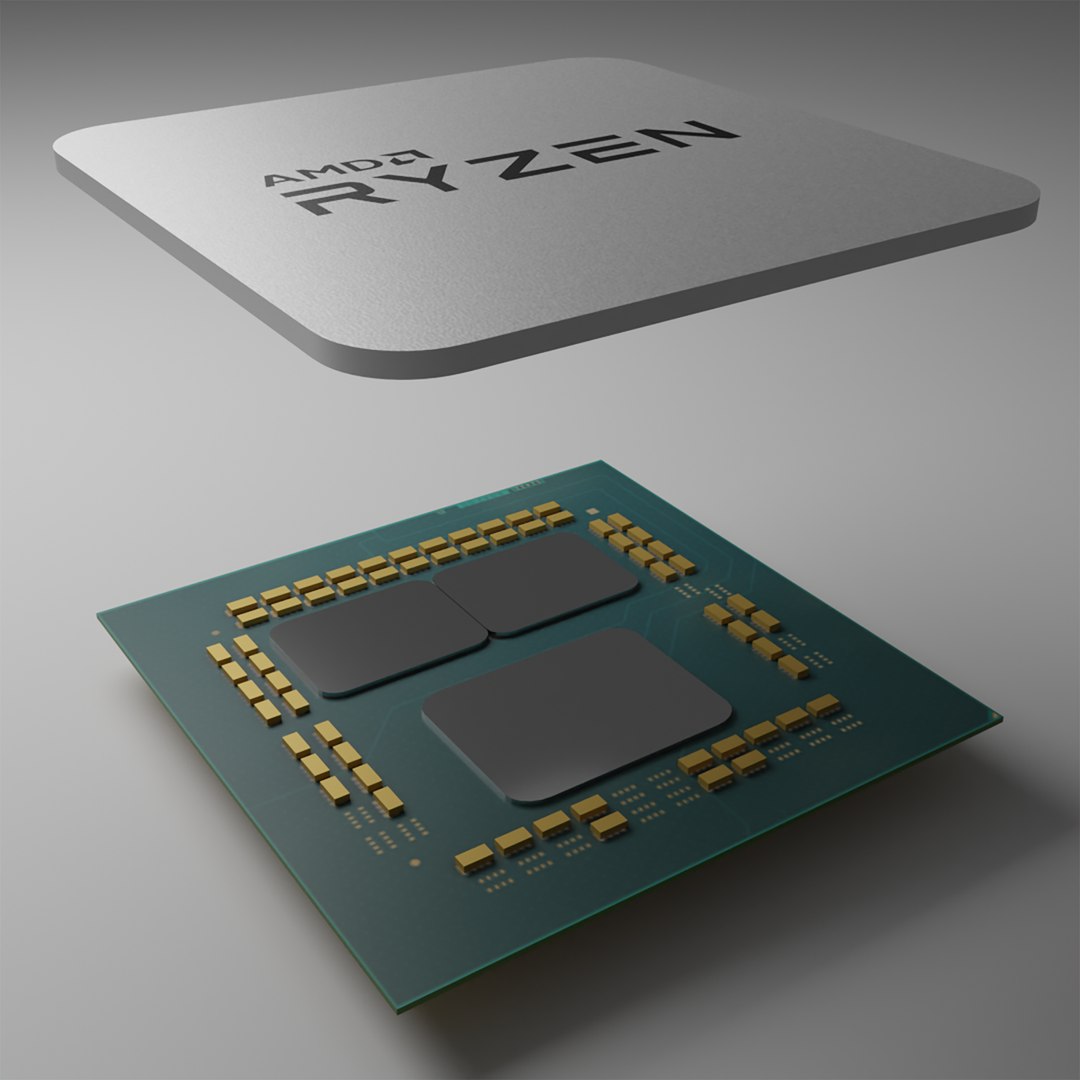 AMD Processor 3D Model - TurboSquid 2205080