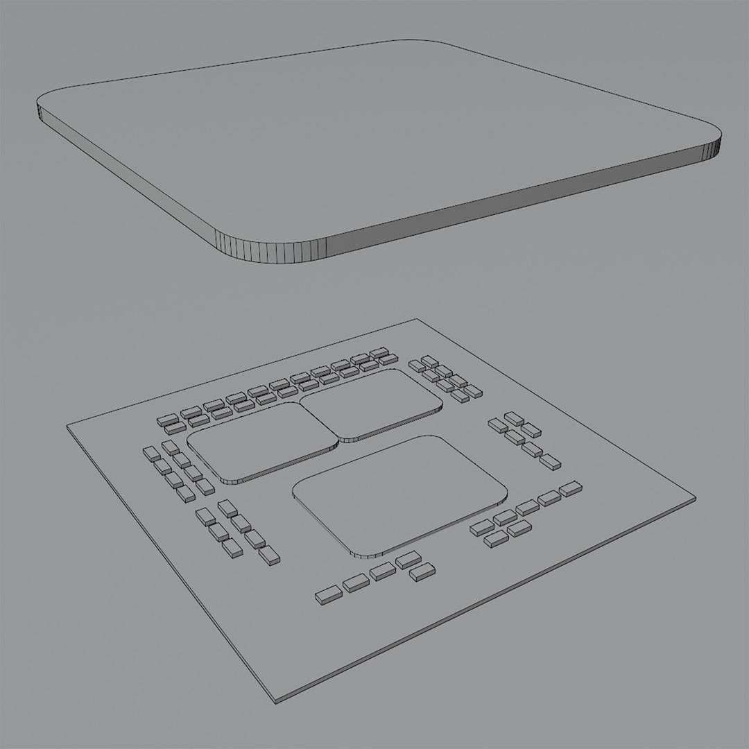 AMD Processor 3D Model - TurboSquid 2205080
