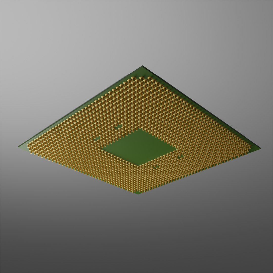 AMD Processor 3D Model - TurboSquid 2205080