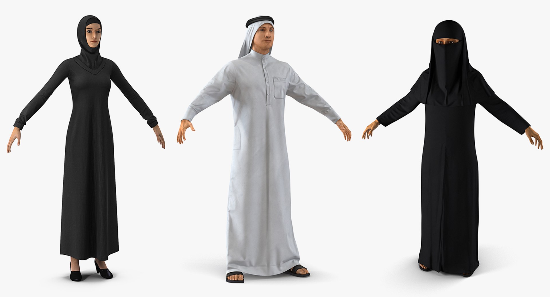 Arab People 2 3D Model - TurboSquid 1428081