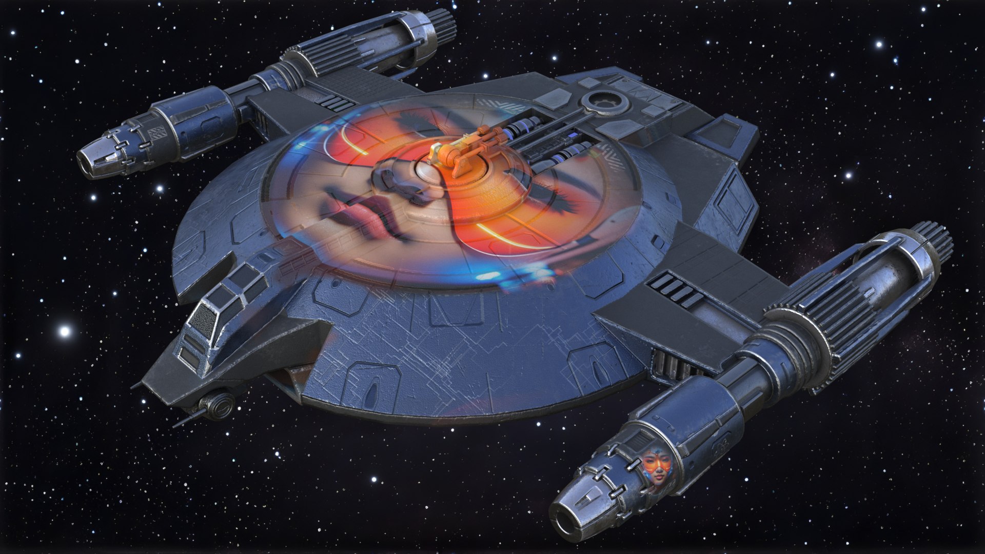 3D Model Lancer Class Spaceship Angel 86 - TurboSquid 2100166