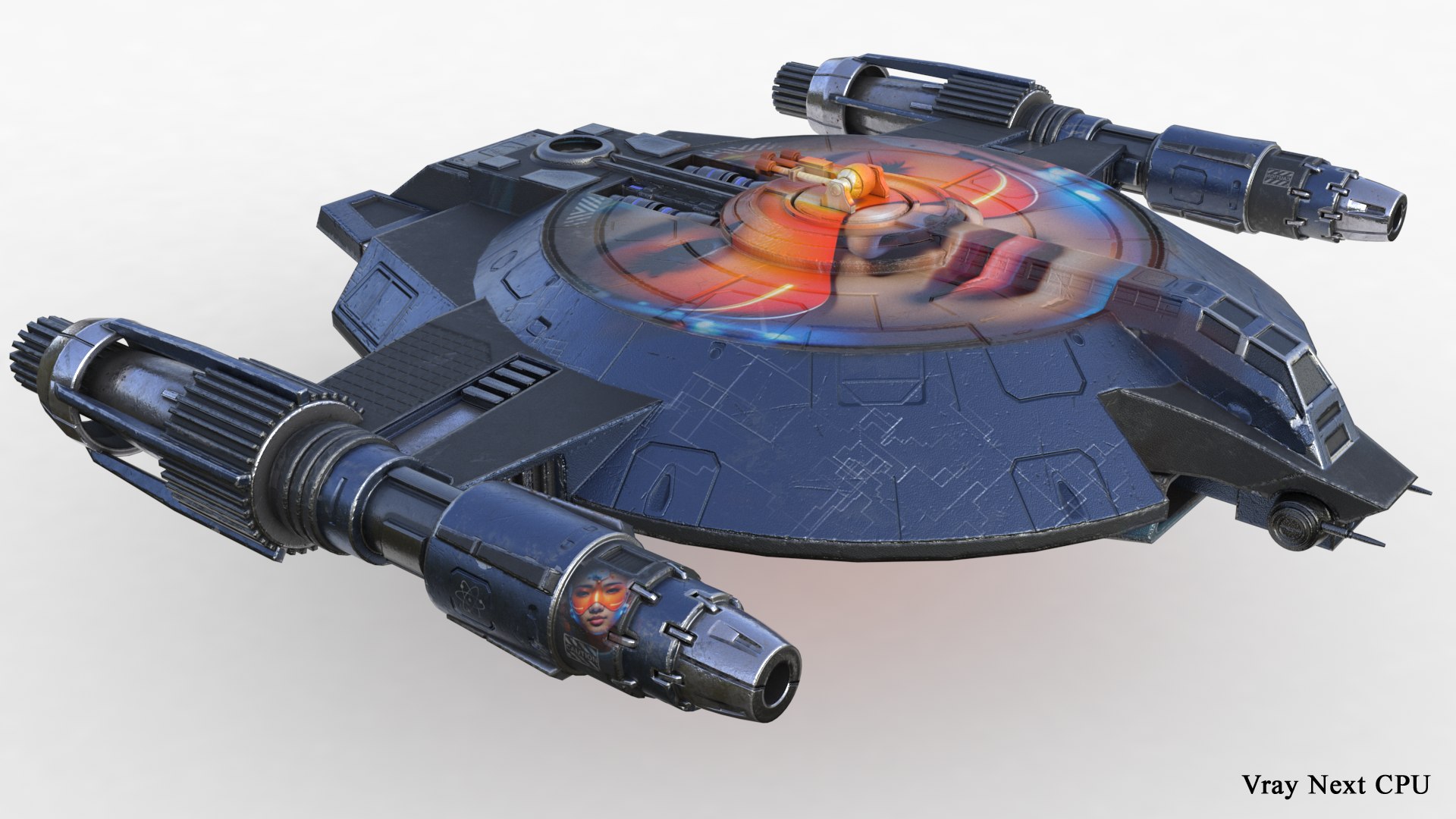 3D Model Lancer Class Spaceship Angel 86 - TurboSquid 2100166