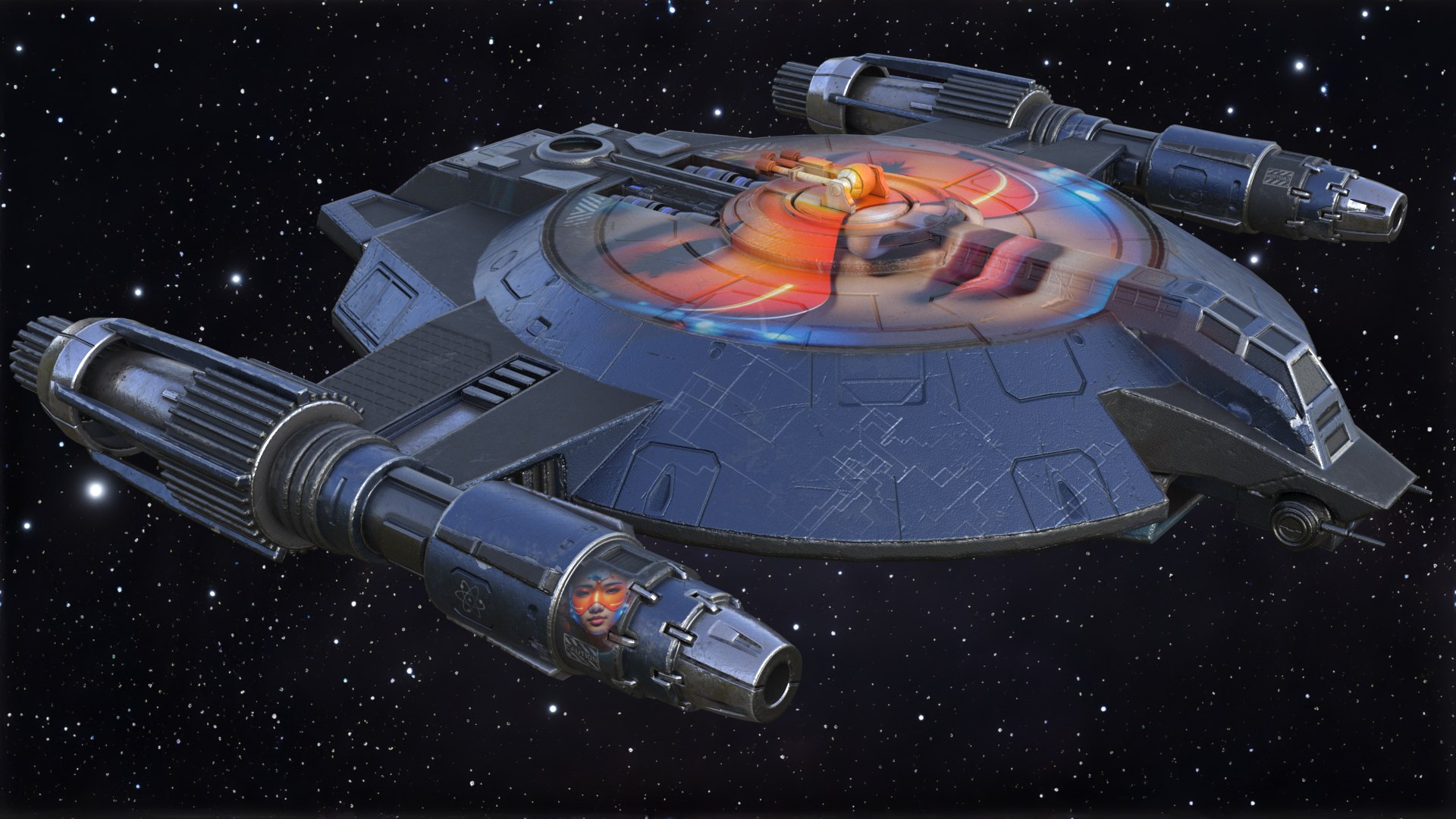 3D model Lancer Class Spaceship Angel 86 - TurboSquid 2100166