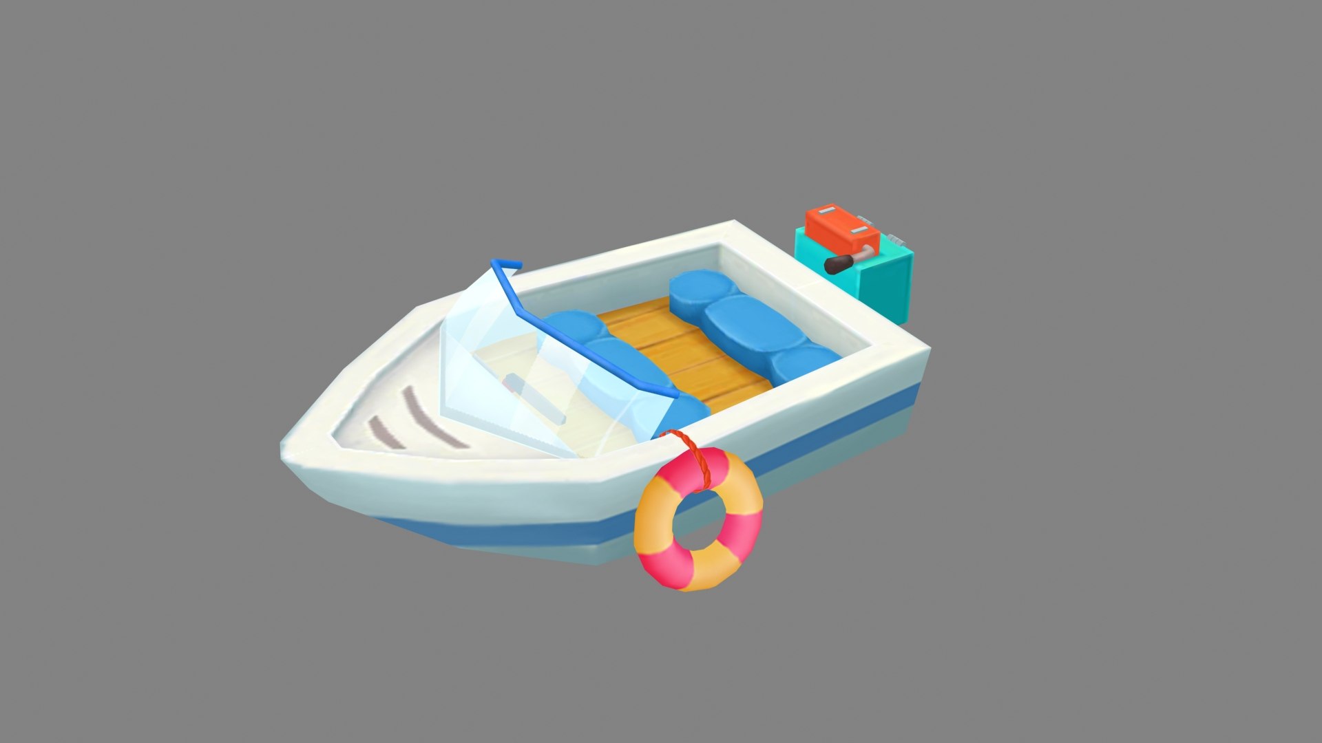 Cartoon Yachts Low-poly 3D Model - TurboSquid 2115585