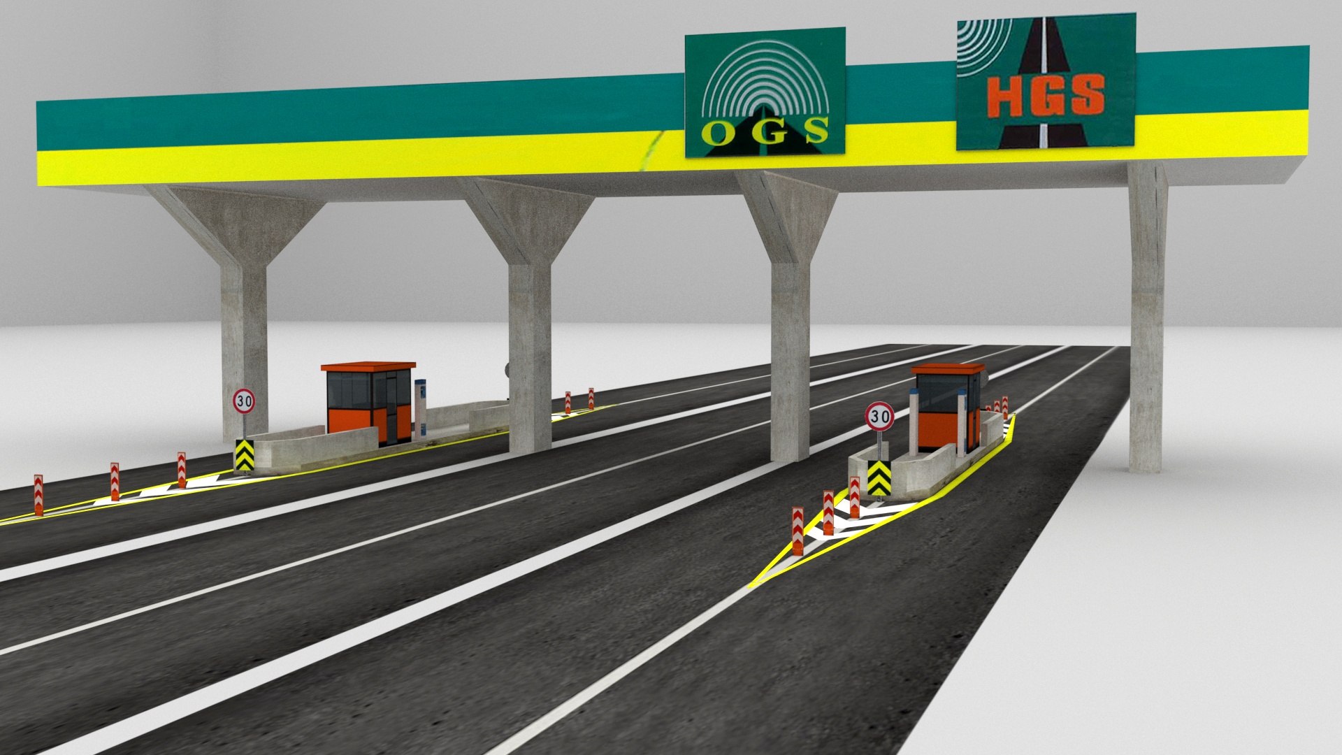 Toll Booth 3D Model - TurboSquid 1927058